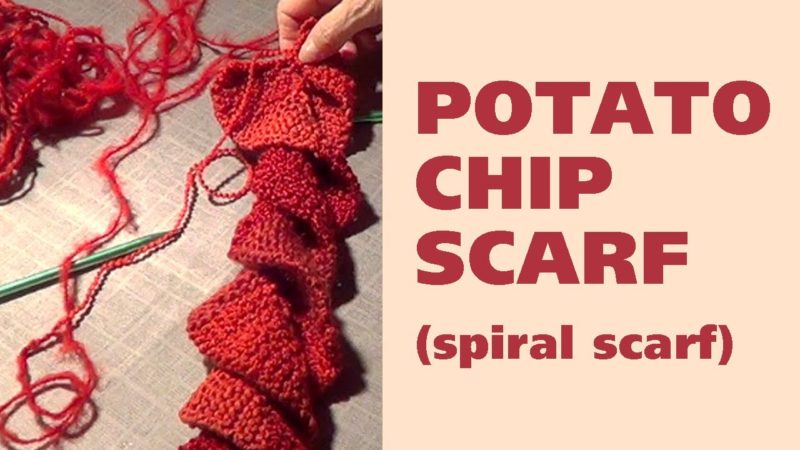 Twirl Knitted Scarf Pattern
